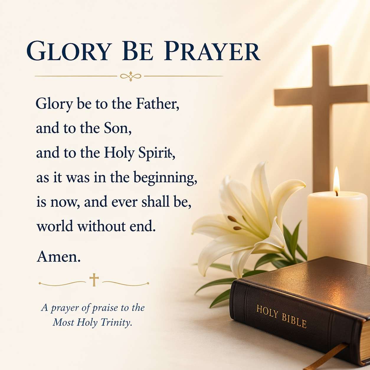 Glory Be Prayer: The Shortest Prayer With Deepest Meaning